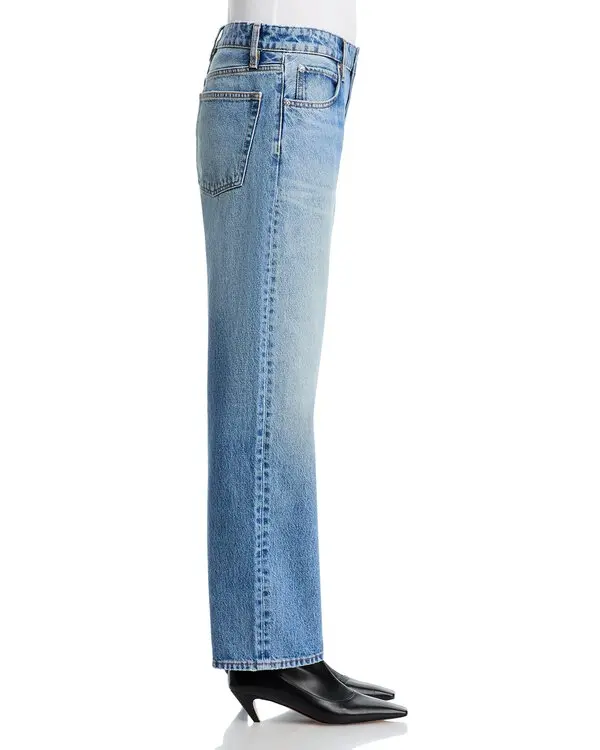 FRAME The Essential High-rise Straight Jeans - Rapture
