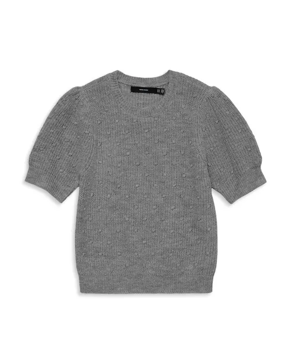 Vero Moda Vmgenius Short Sleeve Pullover Sweater - Medium Grey