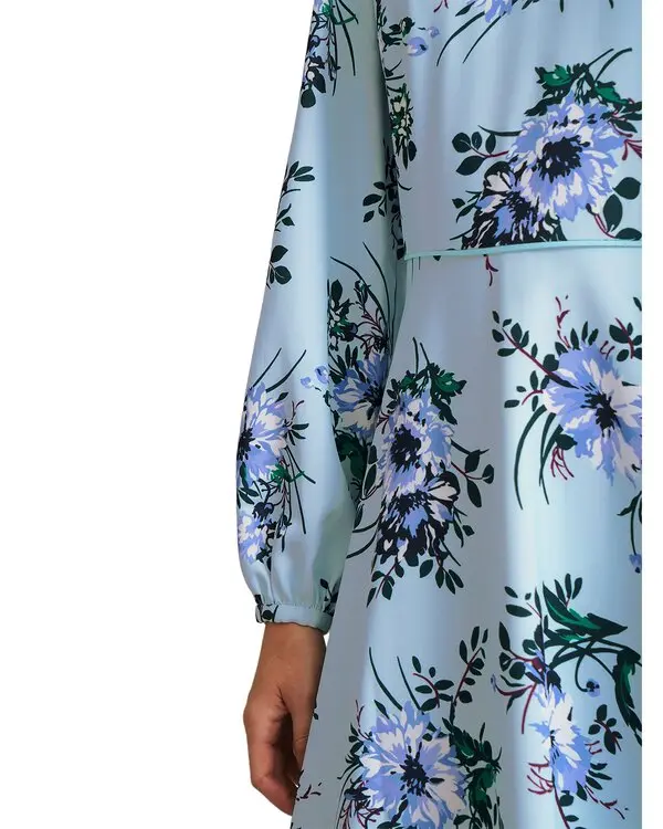 HOBBS LONDON Claudine Floral Print Midi Dress