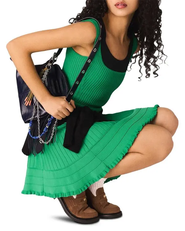 Maje Knit Skater Dress