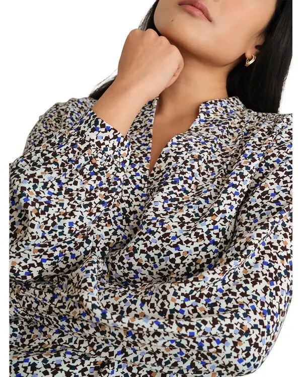 HOBBS LONDON Mila Printed Blouse - Cream Multi