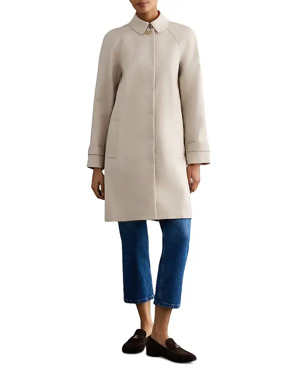 HOBBS LONDON Vivienne Trench Coat - Buff Grey