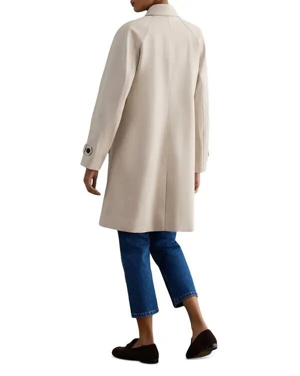 HOBBS LONDON Vivienne Trench Coat - Buff Grey