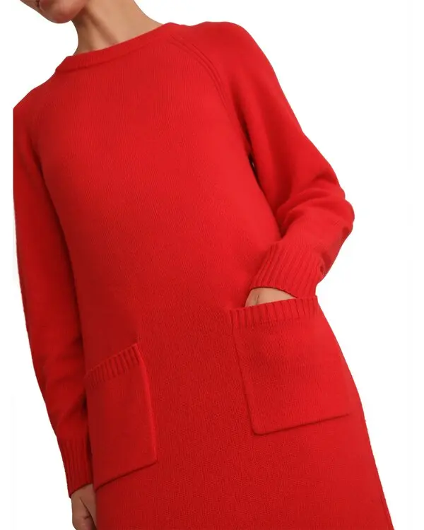 HOBBS LONDON Claudia Knitted Dress - Pepper Red