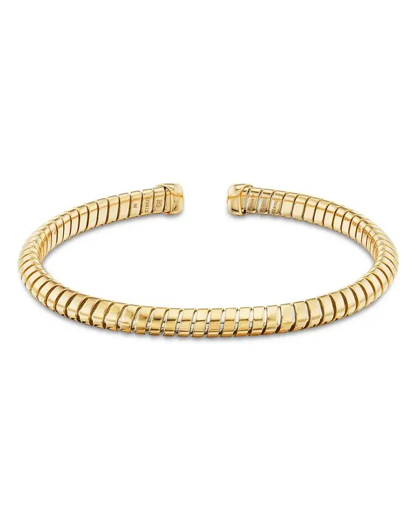 Marina B 18k Yellow Trisolina Diamond Bangle Bracelet