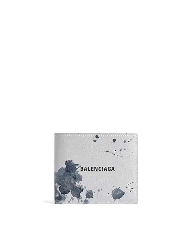Balenciaga Cash Square Folded Coin Wallet - Light Grey