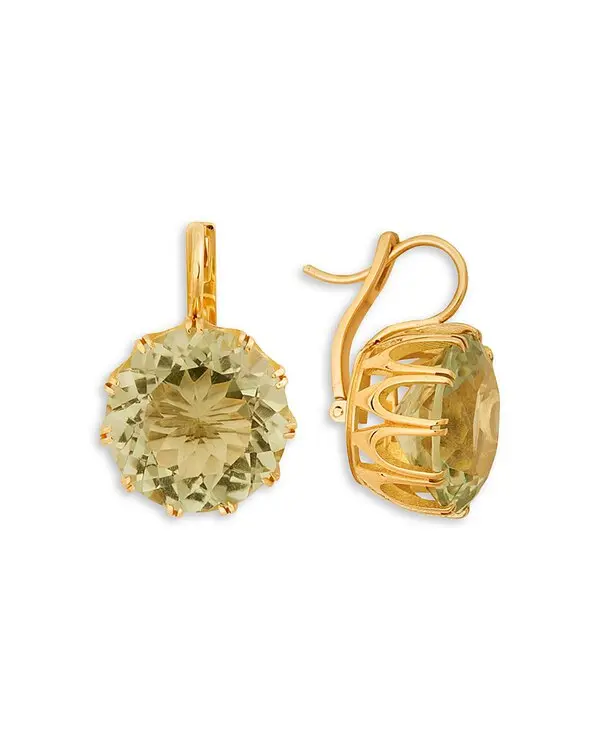 Ileana Makri 18k Prasiolite Drop Earrings - Yellow Gold