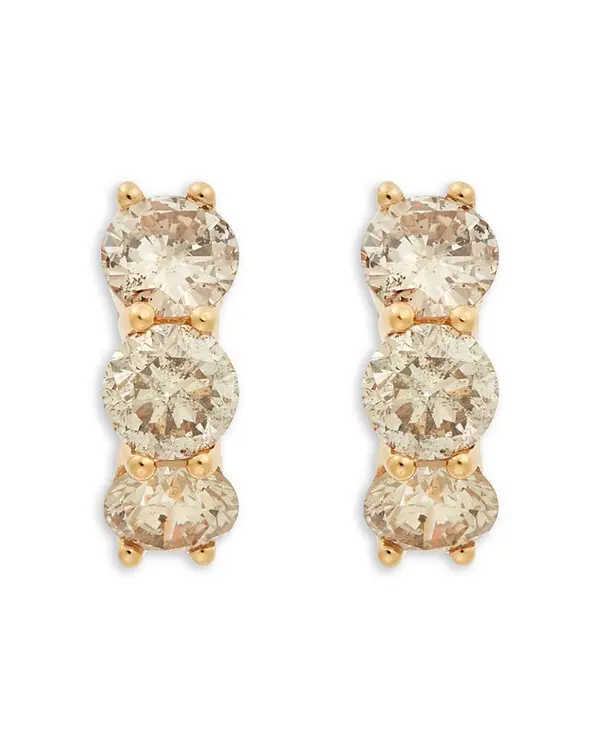 Ileana Makri 18k Diamond Drop Earrings - Yellow Gold