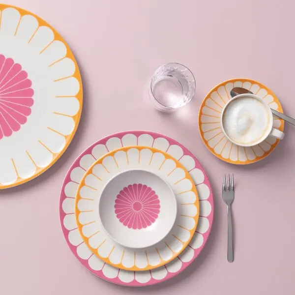 VILLEROY & BOCH Fleur Couleur Large Round Serving Platter
