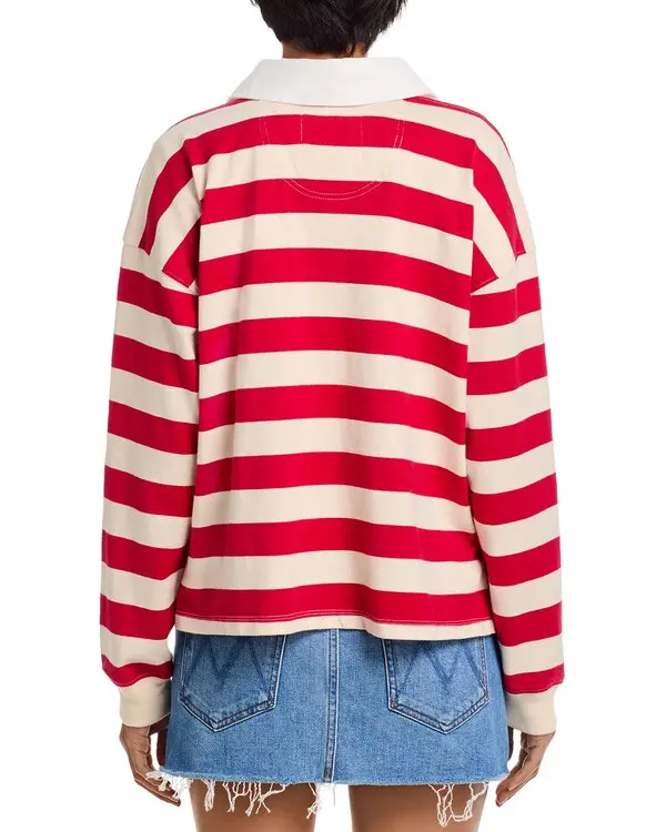 MOTHER The Boxy Match Top - Tango Red