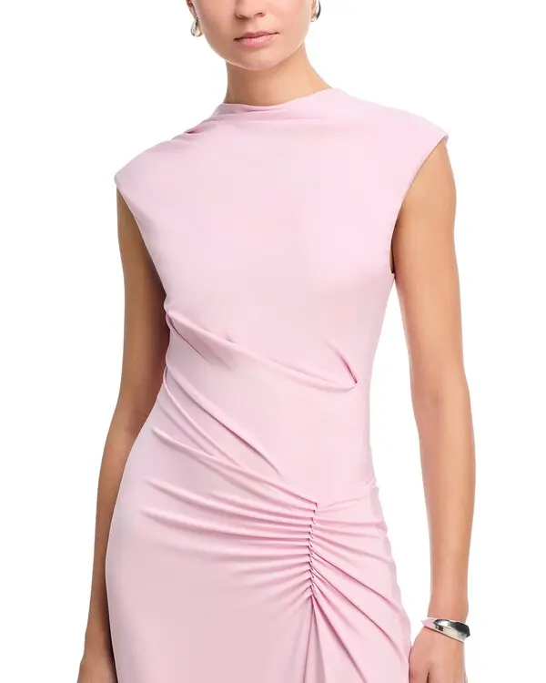 Simkhai Acacia Maxi Dress With Draping And Ruching - Tulip