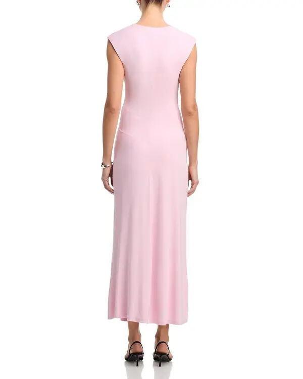 Simkhai Acacia Maxi Dress With Draping And Ruching - Tulip