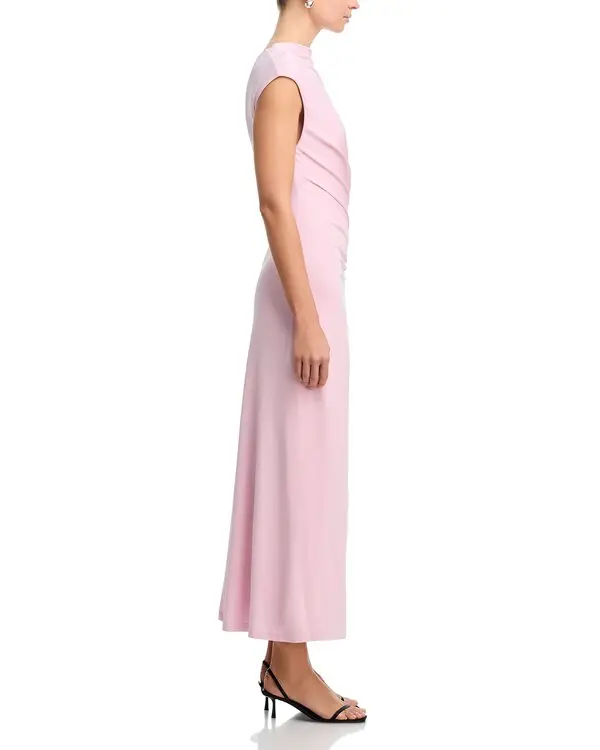 Simkhai Acacia Maxi Dress With Draping And Ruching - Tulip