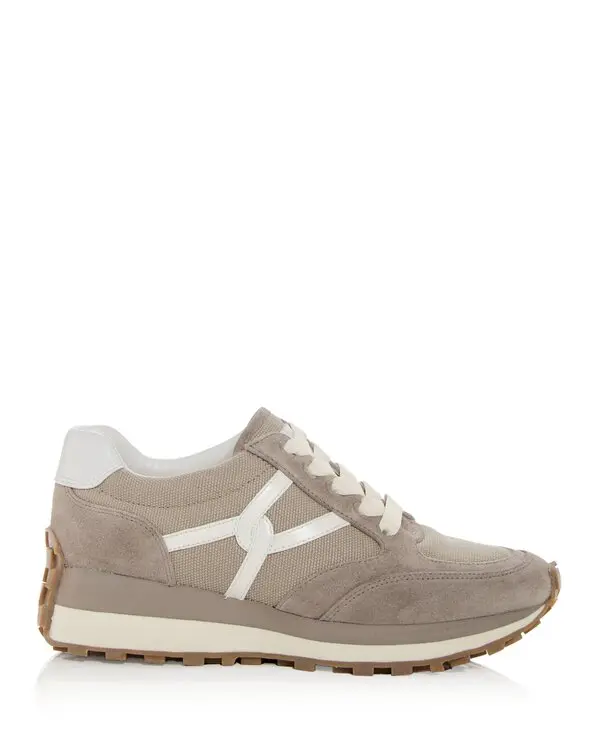 Veronica Beard Valentina Low Top Sneakers - Cobblestone