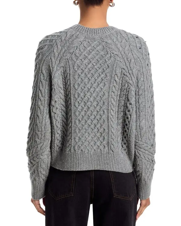 Rag & Bone Liz Beaded Wool Crewneck Sweater