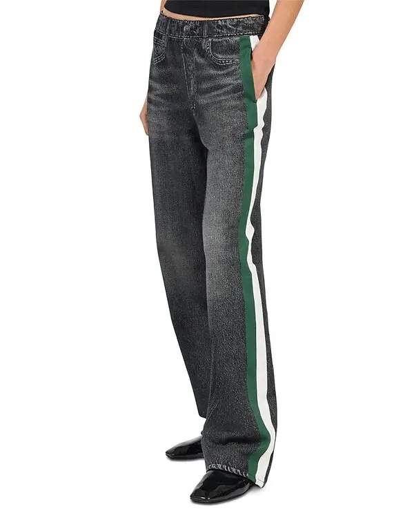Rag & Bone Miramar Terry Track Pants - Washed Black/green