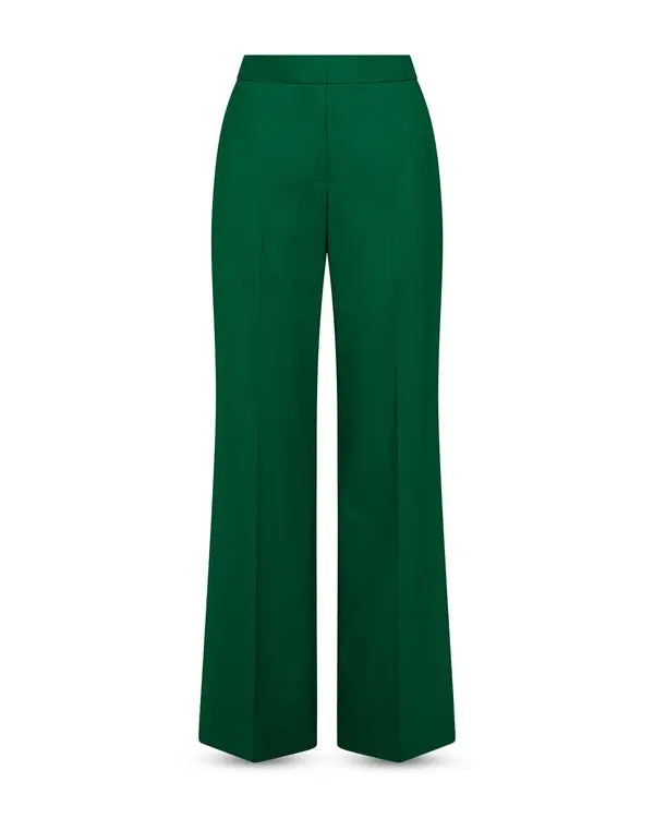 ARGENT Wool Blend Wide Leg Trousers