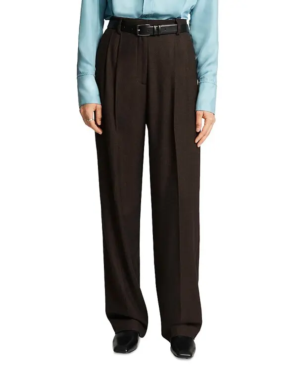 ARGENT Pleated Tapered Trousers