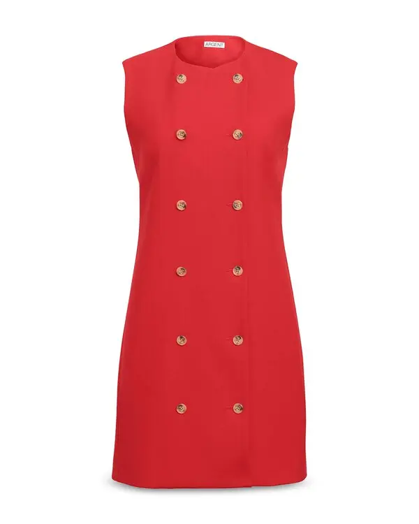 ARGENT Double-breasted Mini Dress