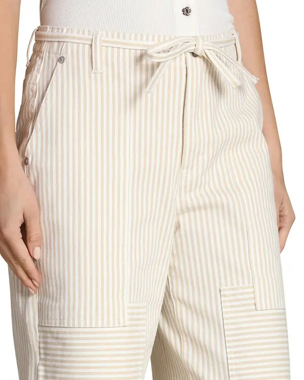 Avec Les Filles Patchwork Stripe Pants