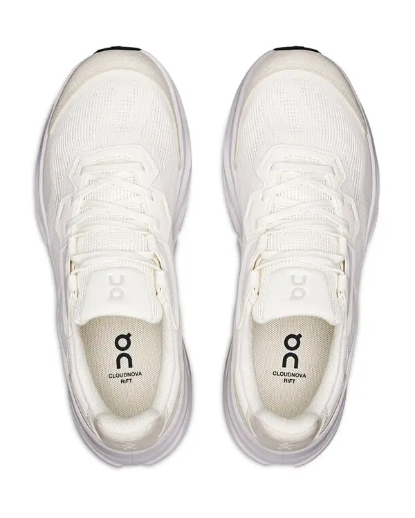 On Cloudnova Rift Sneakers - White Ice