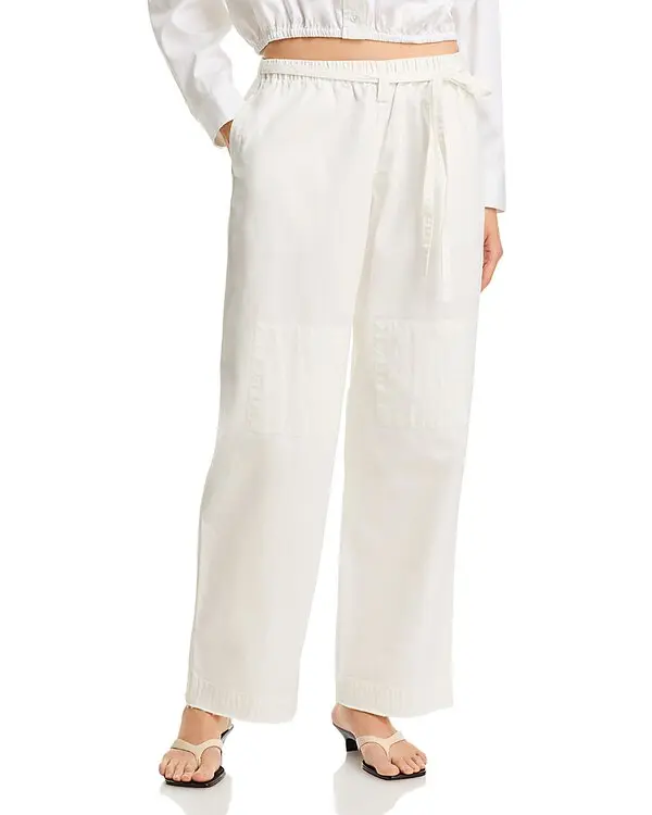 ATM Anthony Thomas Melillo Judo" Wide-leg Cotton Pants - White