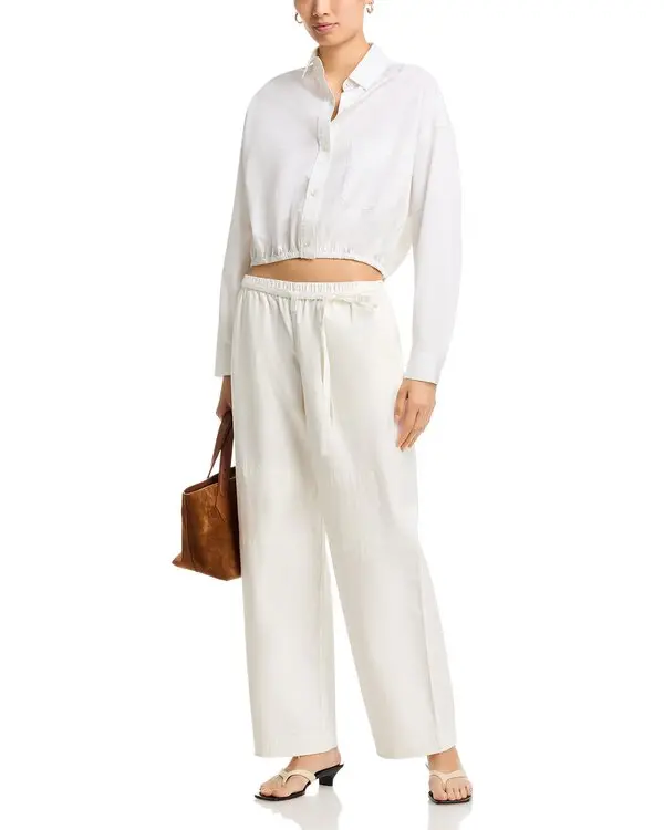 ATM Anthony Thomas Melillo Judo" Wide-leg Cotton Pants - White