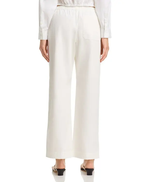ATM Anthony Thomas Melillo Judo" Wide-leg Cotton Pants - White