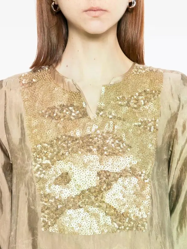 SHATHA ESSA Sequin Embellished Dress