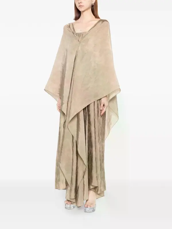 SHATHA ESSA Draped Maxi Dress