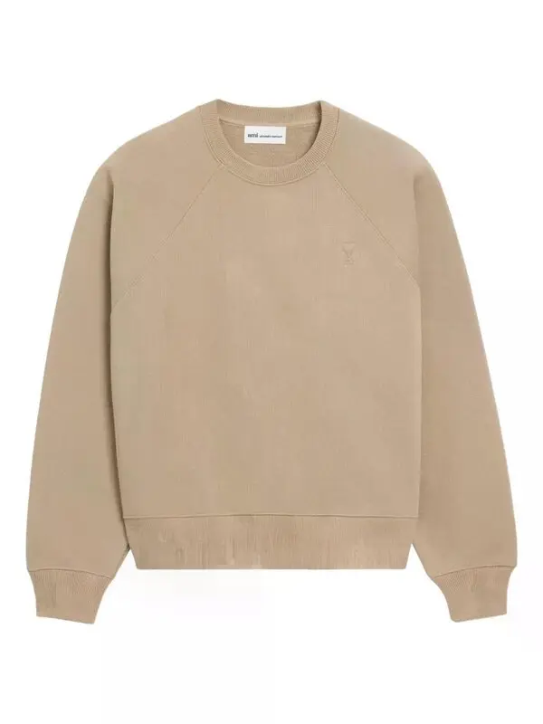 AMI Paris Embossed De Coeur Raglan Sweatshirt