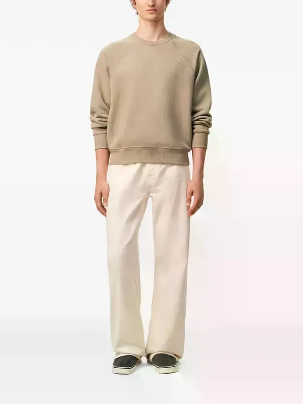 AMI Paris Embossed De Coeur Raglan Sweatshirt