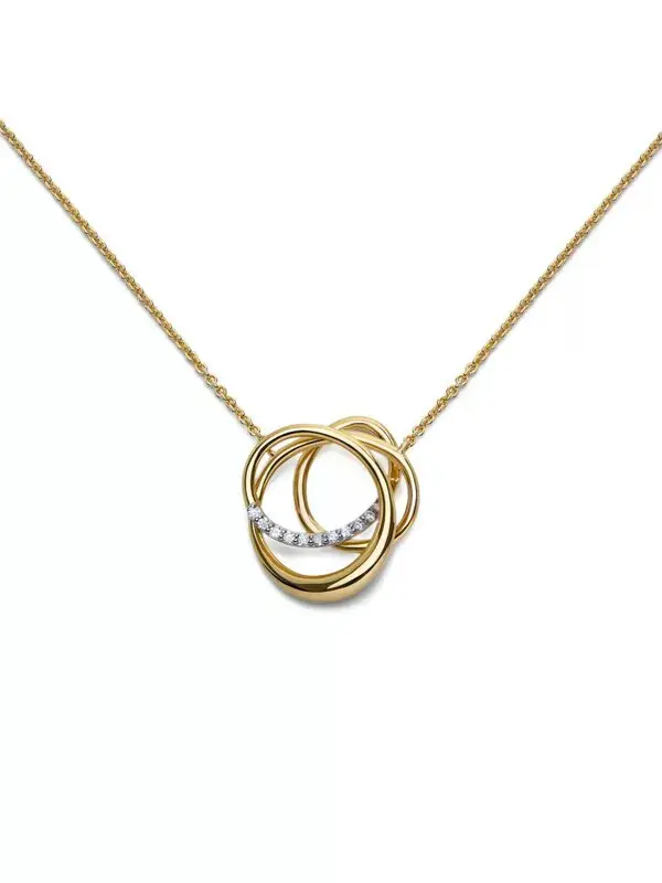 Monica Vinader Interlocking Circles Diamond Necklace