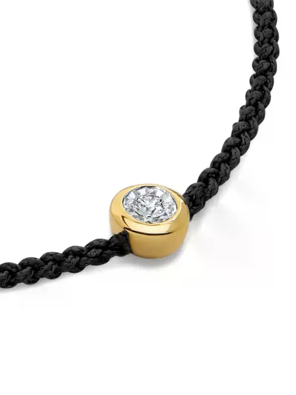 Monica Vinader Gold Vermeil Solitaire Diamond Bracelet