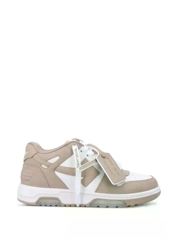 Off-White Leather Sneakers - Neutrals