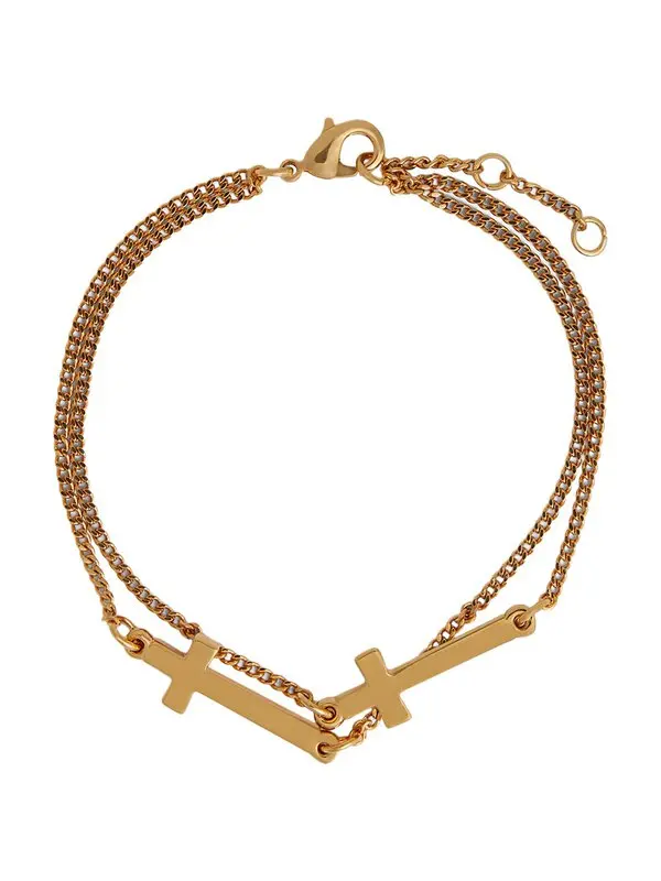 Dsquared2 Cross Pendant Bracelet - Gold