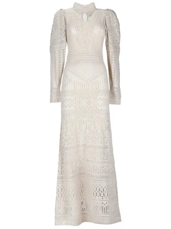 Isabel Marant Dione Crochet Dress - Ivory