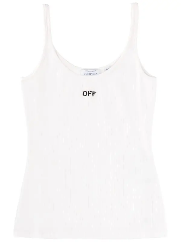 Off-White Logo Tank Top - White