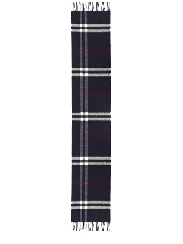 Burberry Check" Cashmere Scarf - Black
