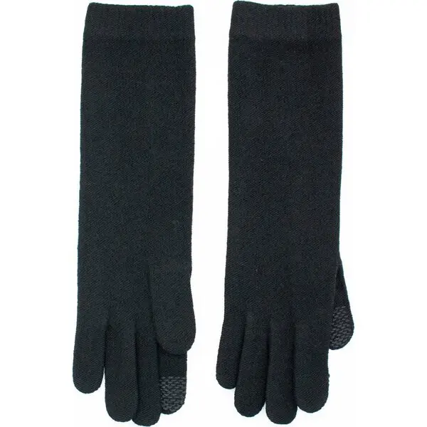 Portolano Cashmere Tech Gloves - Black