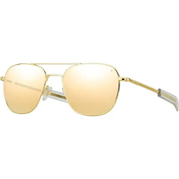 AMERICAN OPTICAL Original Pilot 57mm Aviator Sunglasses - Gold - Gmn