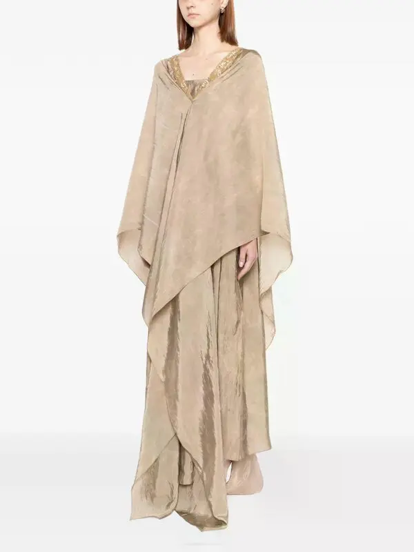SHATHA ESSA Draped Maxi Dress