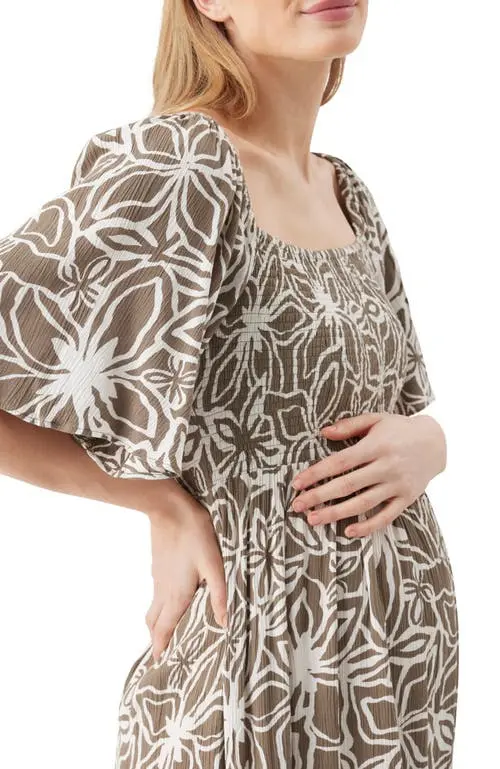 RIPE MATERNITY Alona Shirred Dress