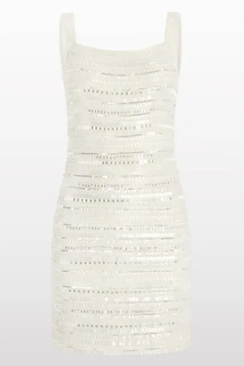 Jenny Packham Gigi Beaded Mini Dress - Ivory