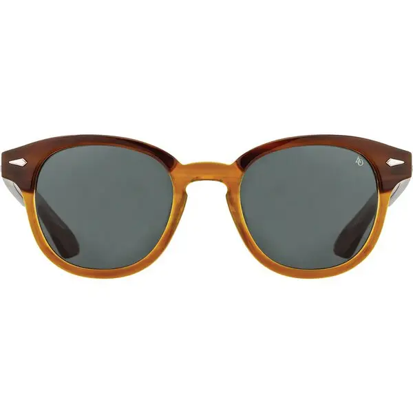 AMERICAN OPTICAL Times 47mm Round Sunglasses - Chestnut Sand - Gyn-p