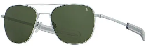 AMERICAN OPTICAL Original Pilot 55mm Aviator Sunglasses - Matte Silver - Gnn