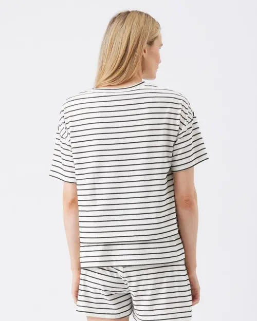 RIPE MATERNITY Jada Stripe Nursing Tee
