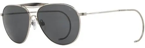 AMERICAN OPTICAL Hazemaster 59mm Aviator Sunglasses - Pewter - Gyn-p
