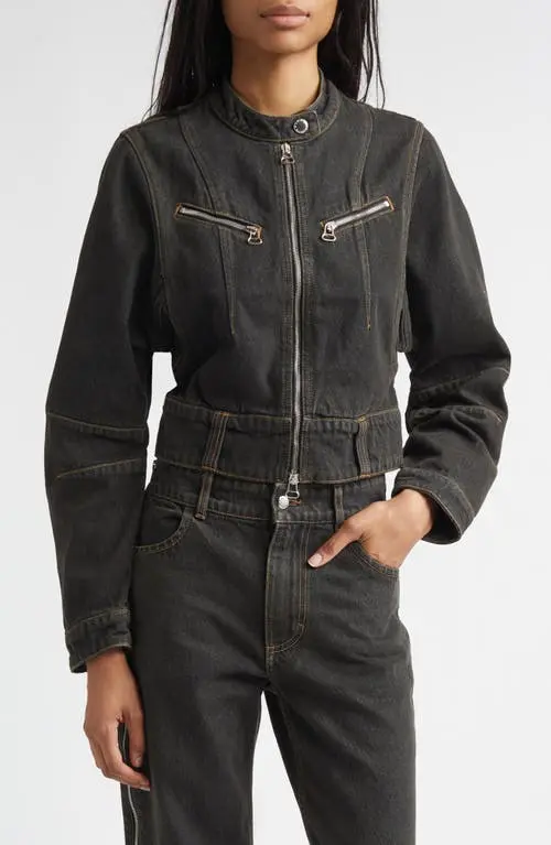 Eckhaus Latta Signal Denim Zip Jacket