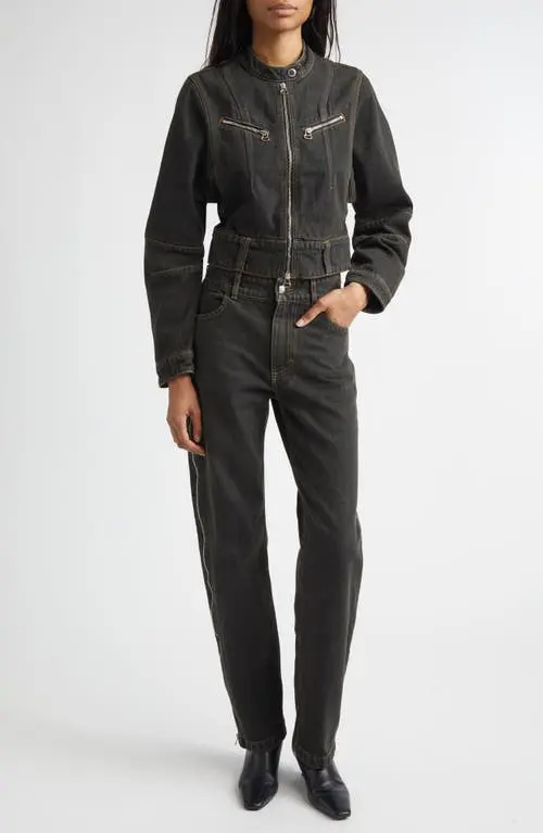 Eckhaus Latta Signal Denim Zip Jacket